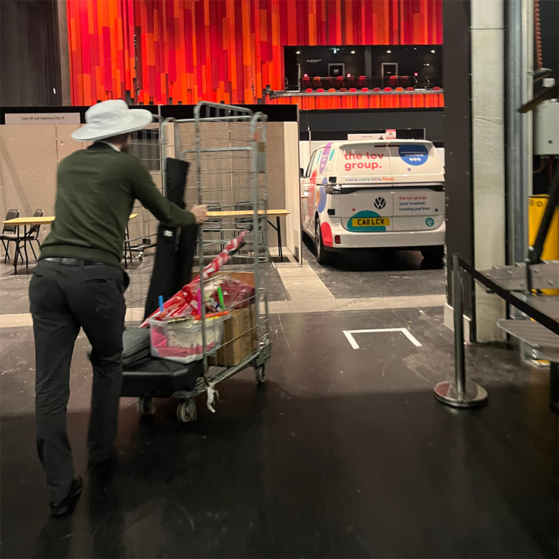 the lcv group show off Volkswagen ID.Buzz at Swansea Arena | THE LCV GROUP