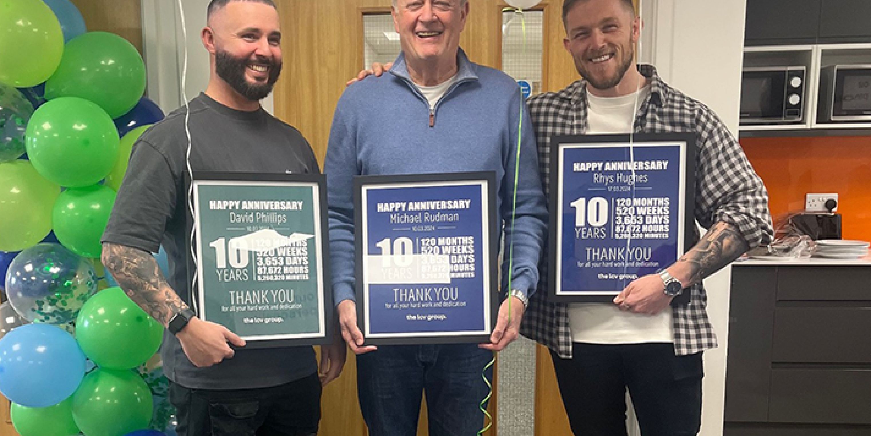 Celebrating a decade of service for trio at the lcv Group | THE LCV GROUP